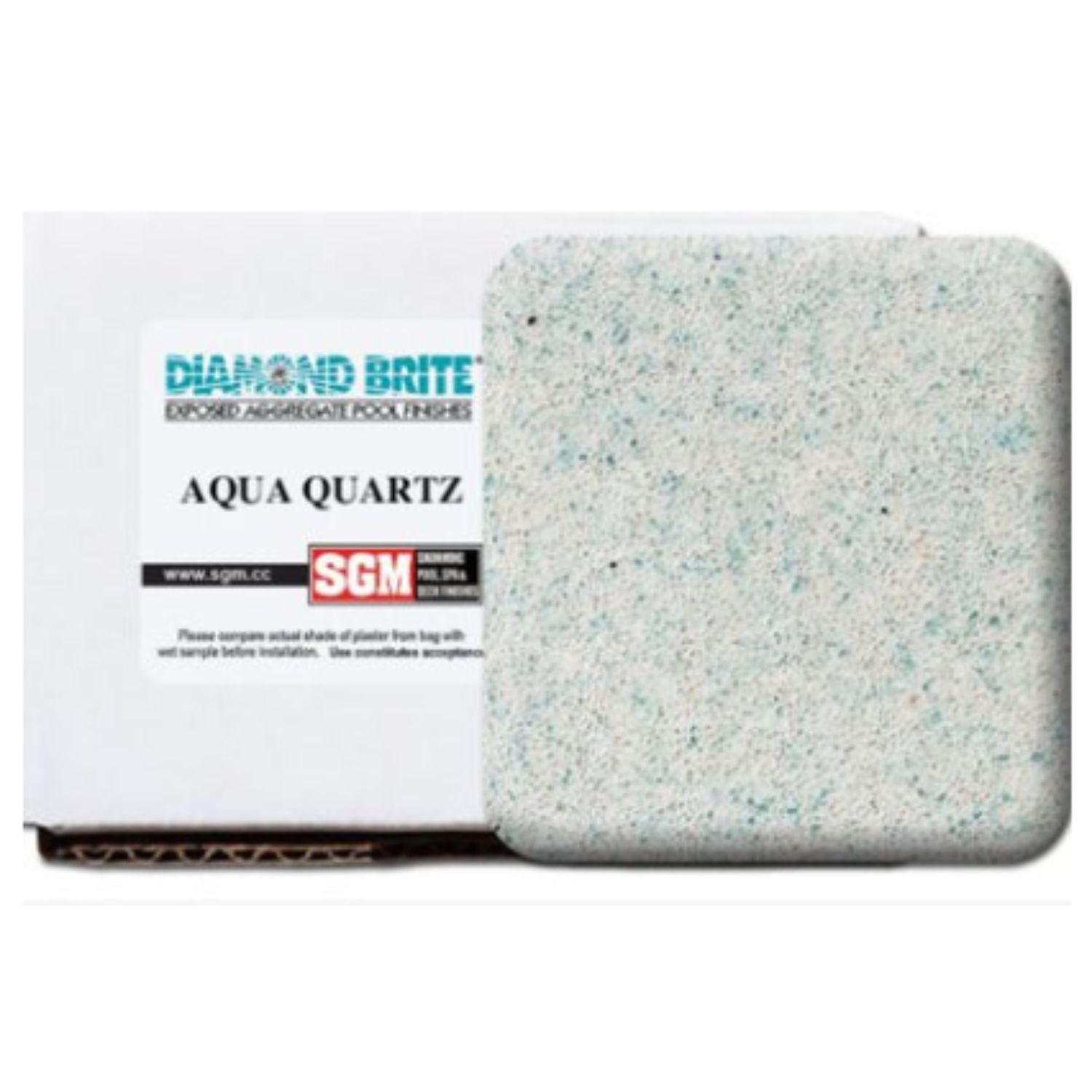 SGM DIAMOND BRITE AQUA QUARTZ 80 LB BAG - AQUA QUARTZ – MT Pool Distributor