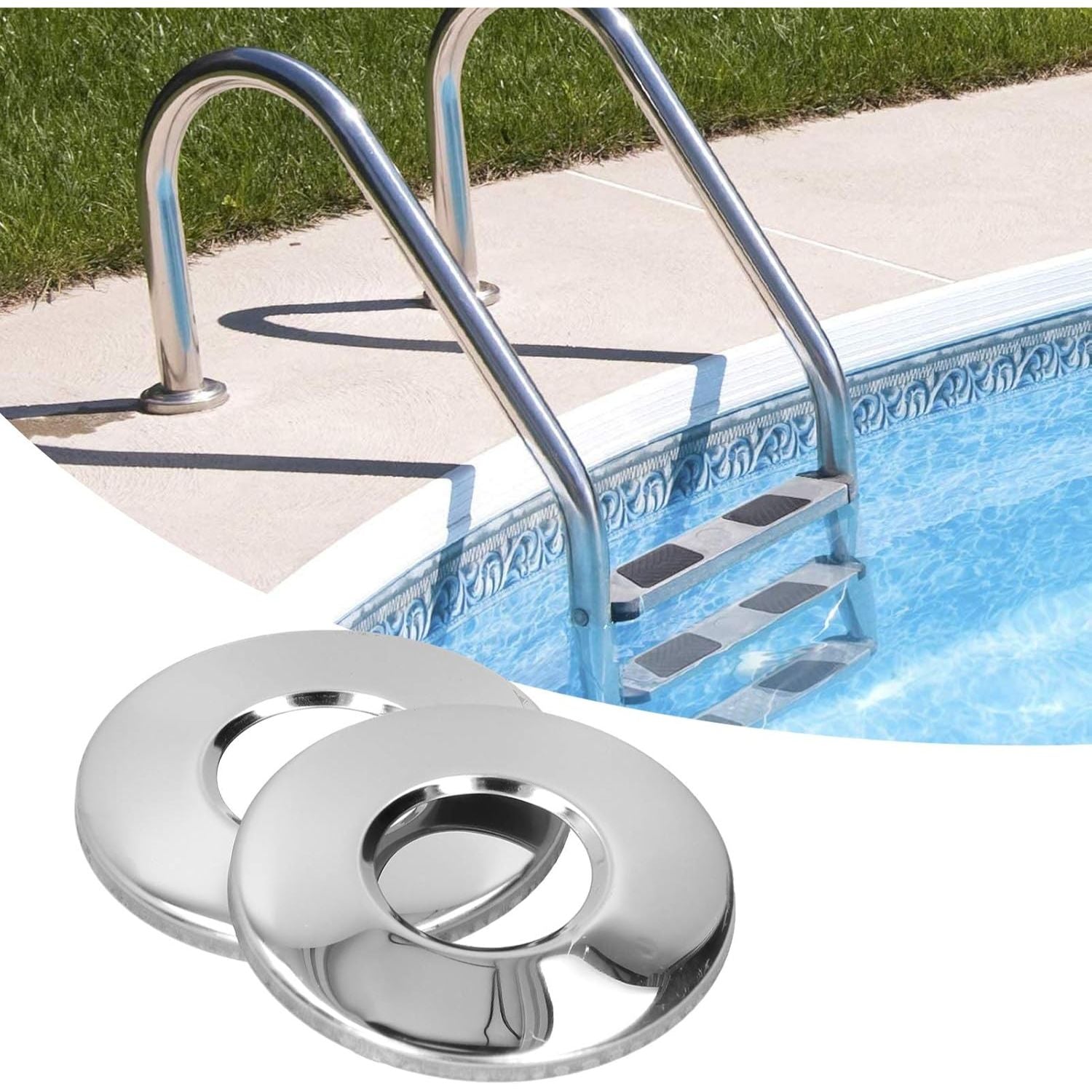 CMP Stainless Steel Ladder Escutcheon [25572-100-000] MT Pools – MT ...