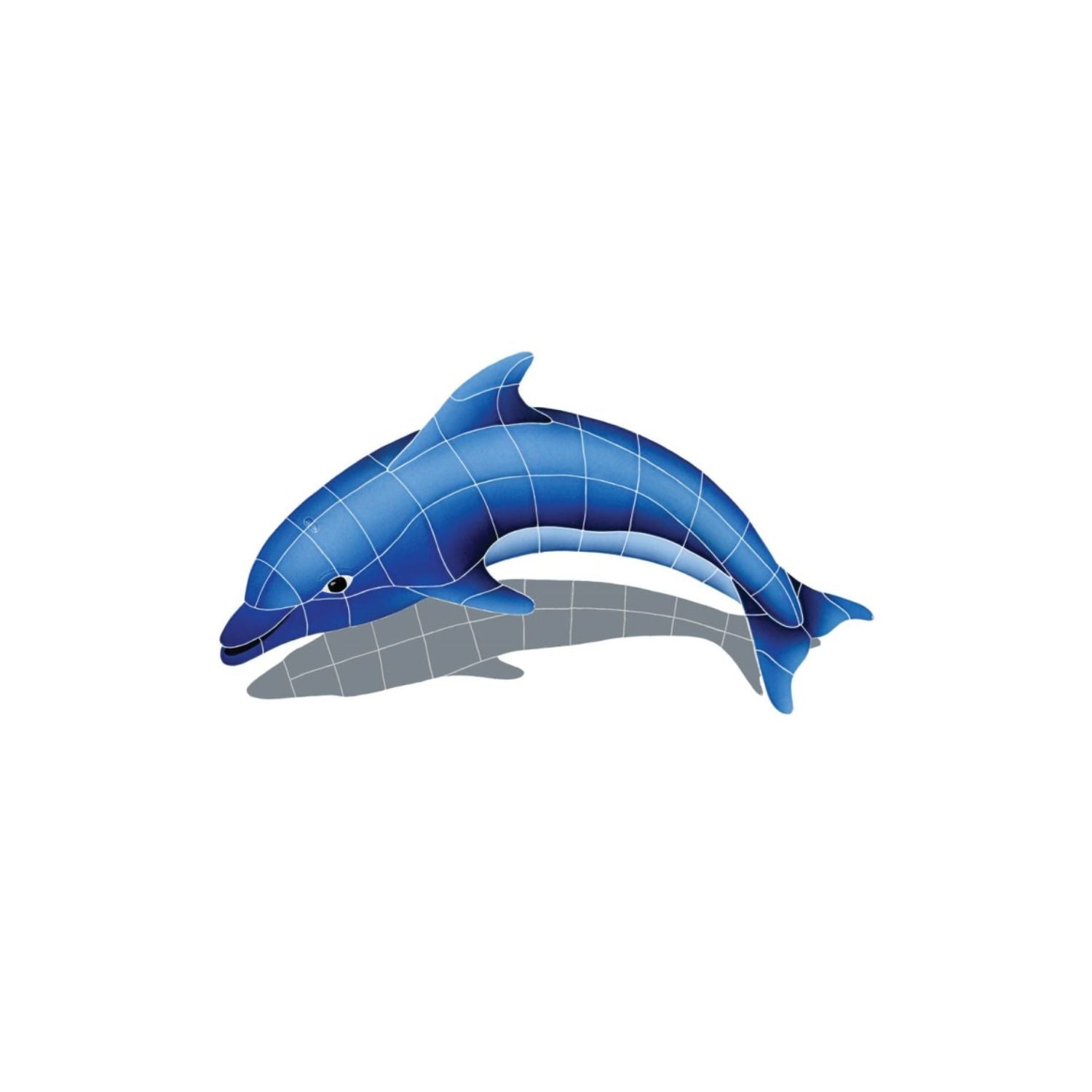 Dolphin Pool Mosaic Inlay 19"x30" [DSHBLULS] from MT Pools – MT Pool ...