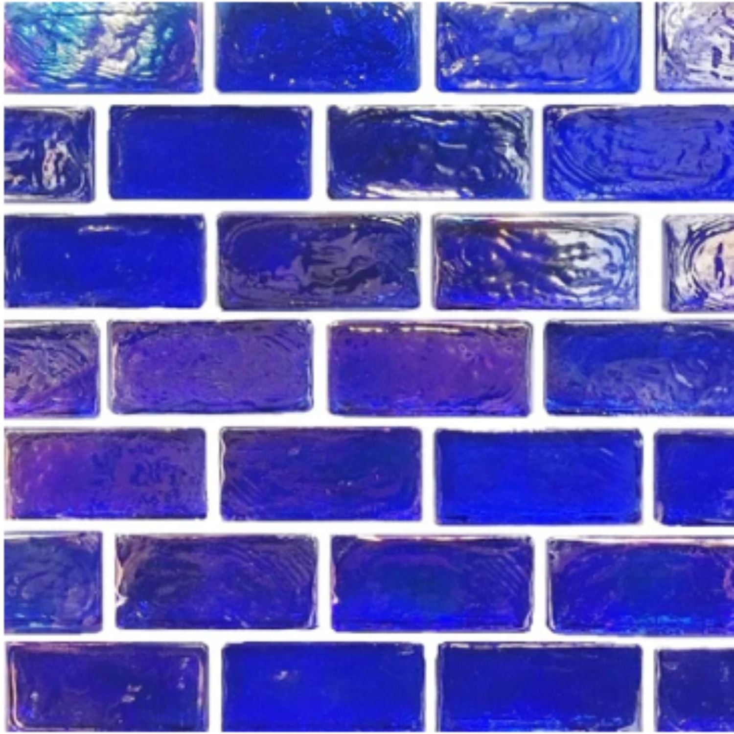 Cobalt Glass Mosaic Tile 1x2 [GP82348B1] from MT Pools – MT Pool ...