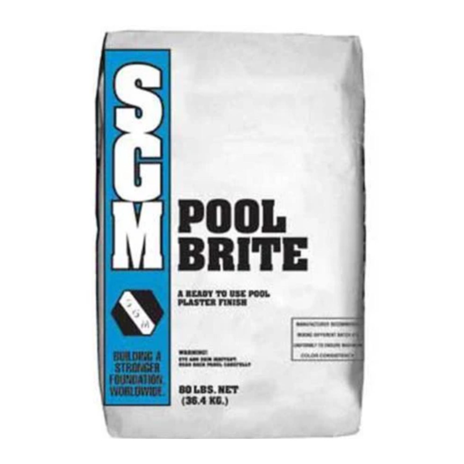 SGM Pool Brite White 80lb Pool Finish from MT Pools – MT Pool Distributor