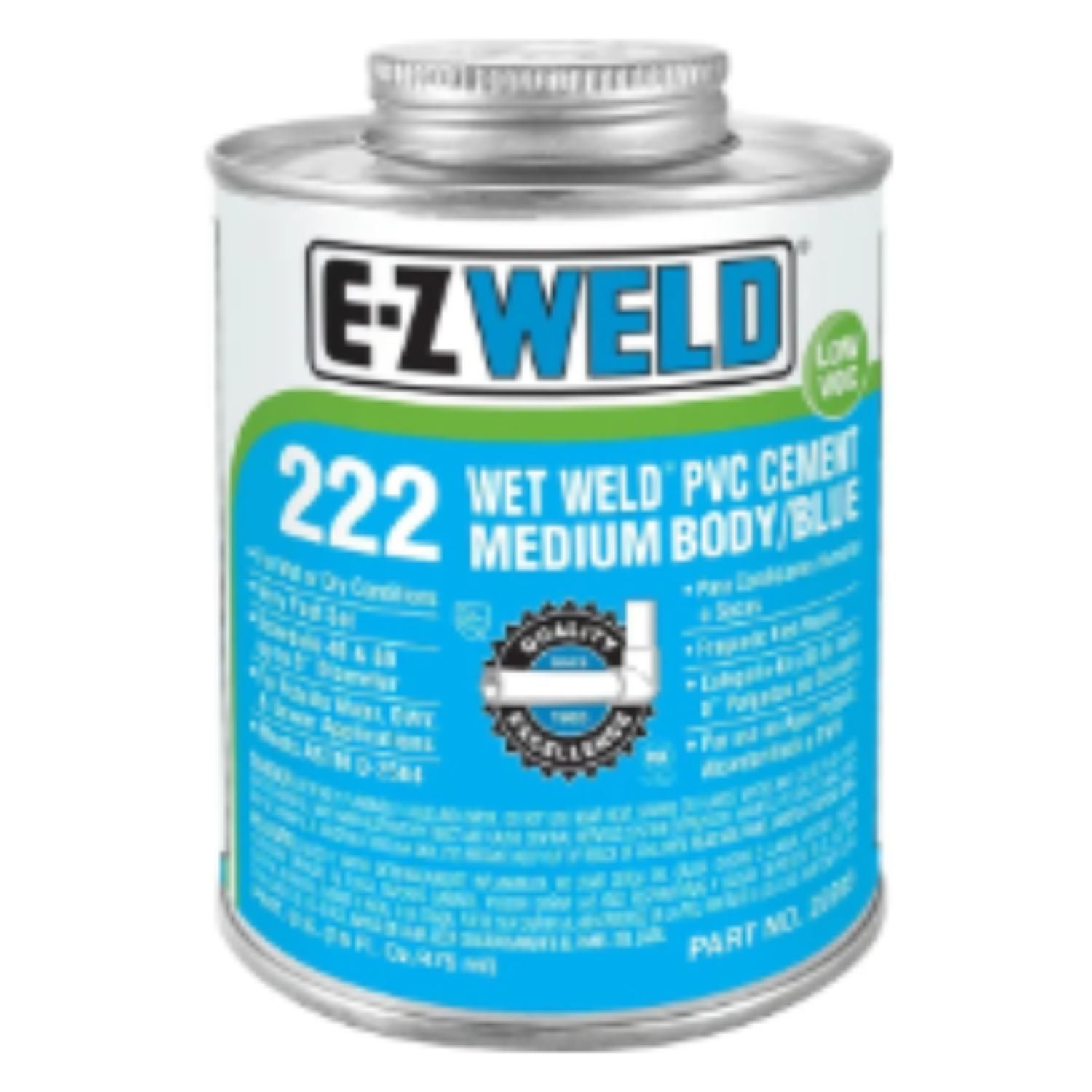 WHITLAM MEDIUM PVC CEMENT - AQUA BLUE QT - SB32 – MT Pool Distributor