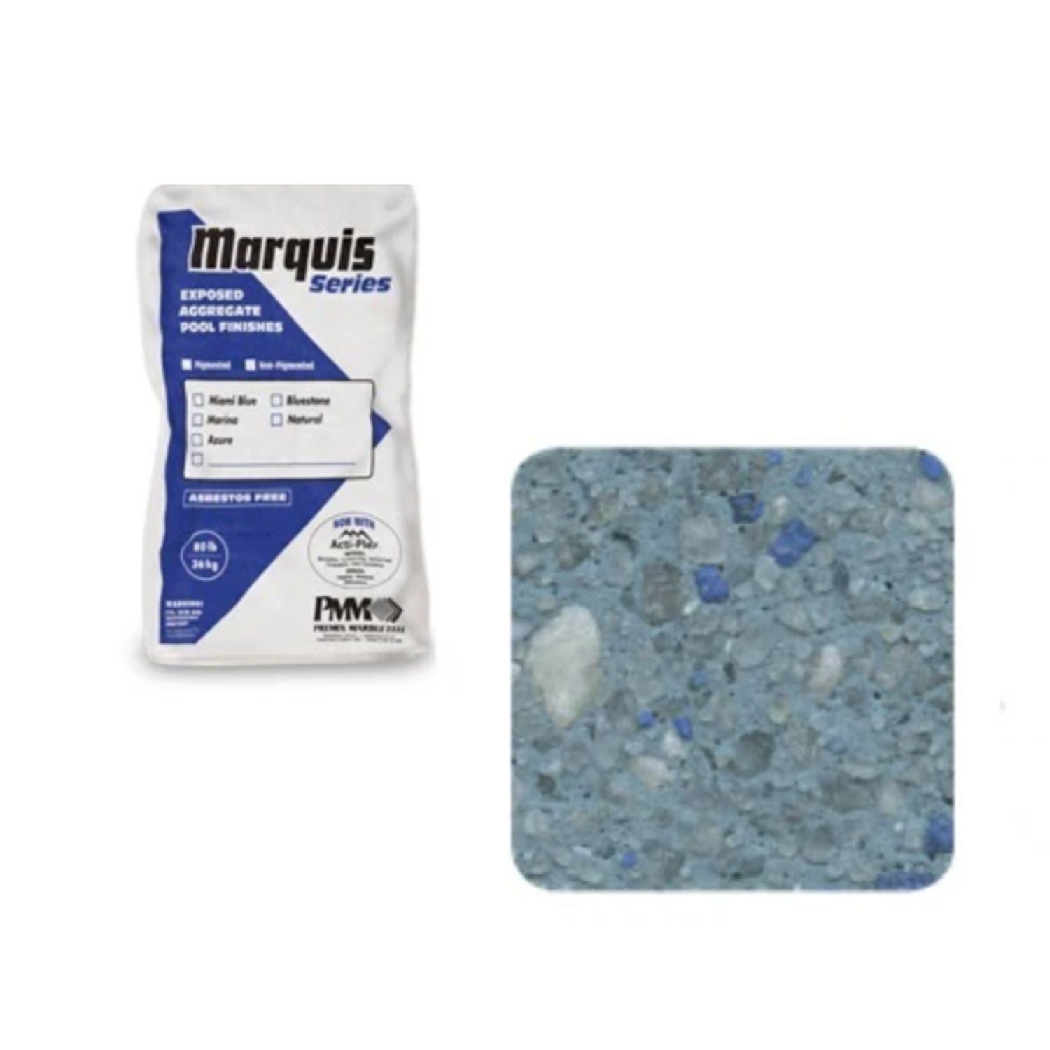 80LB Marquis Tropical Blue Pool Finish from MT Pool Distributors