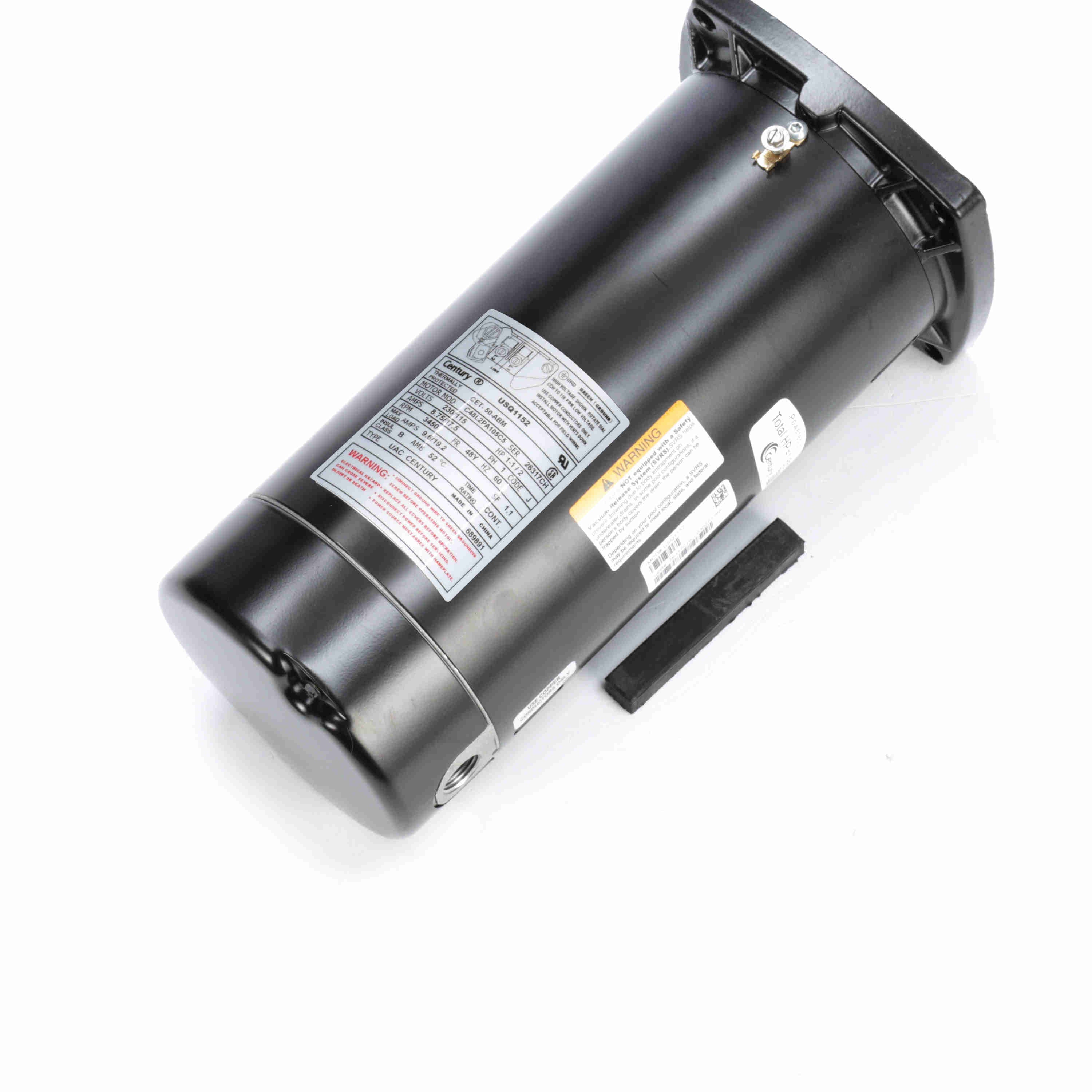 1.5HP Century USQ1152 Pool Motor 48Y Frame [USQ1152] MT Pools – MT Pool ...