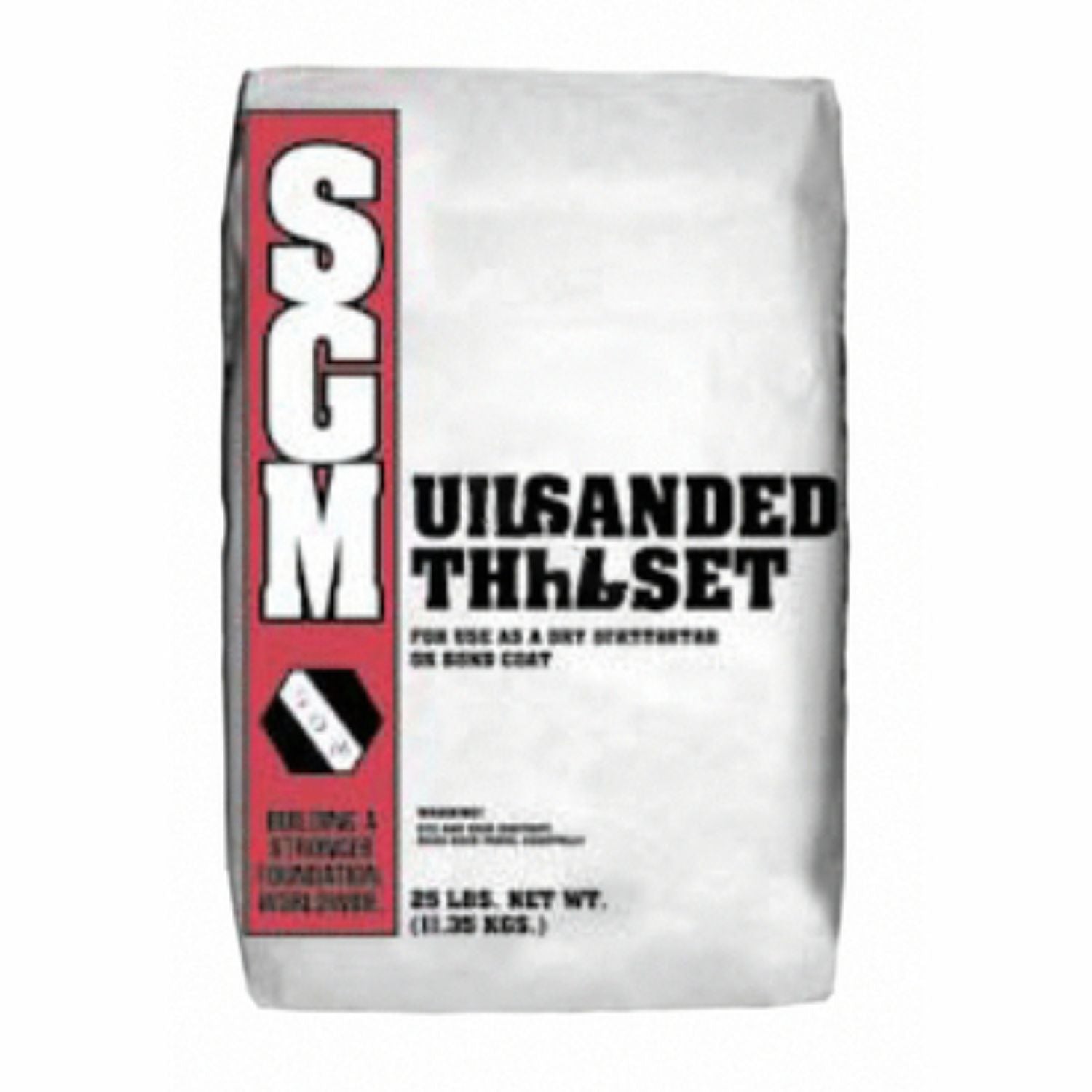 SGM UNSANDED THIN SET MORTAR 25 LB WHITE - UTS102 – MT Pool Distributor